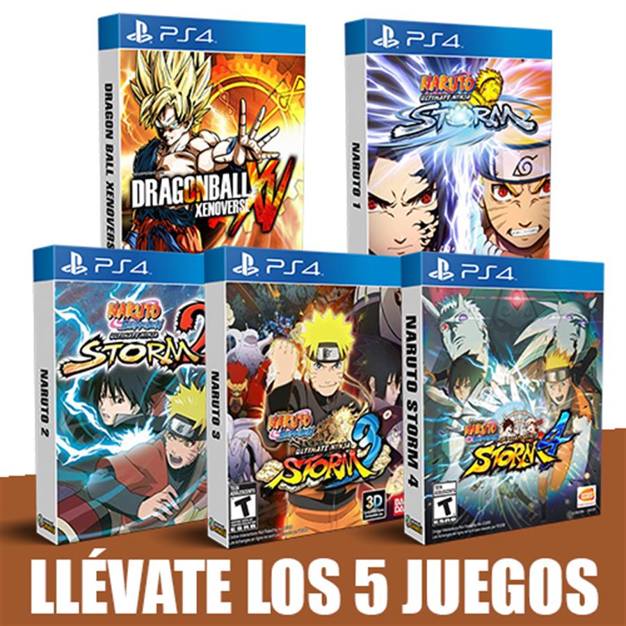 COMBO: NARUTO 1 + 2 + 3 + 4 + XENOVERSE PS4 [SECUNDARIA]