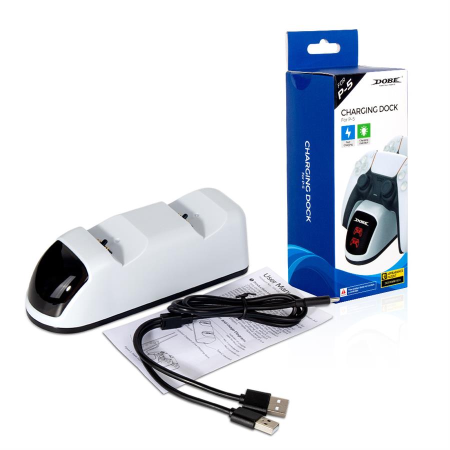 CARGADOR DOBLE BAJO PS5 DOBE TP5-0515B [1150]
